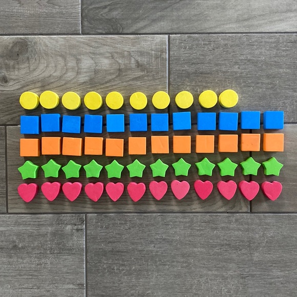 Toys | Foam Shapes For Counting 1 Each 8 Extra | Poshmark